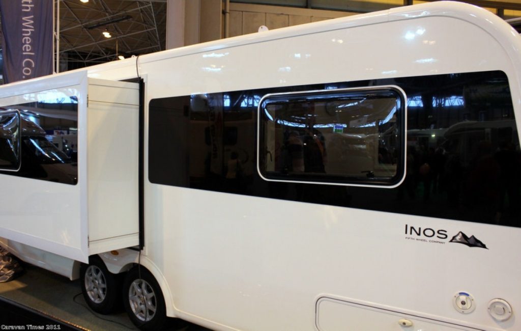 First slide-out caravan in Europe: the Inos from Fifth Wheel Company