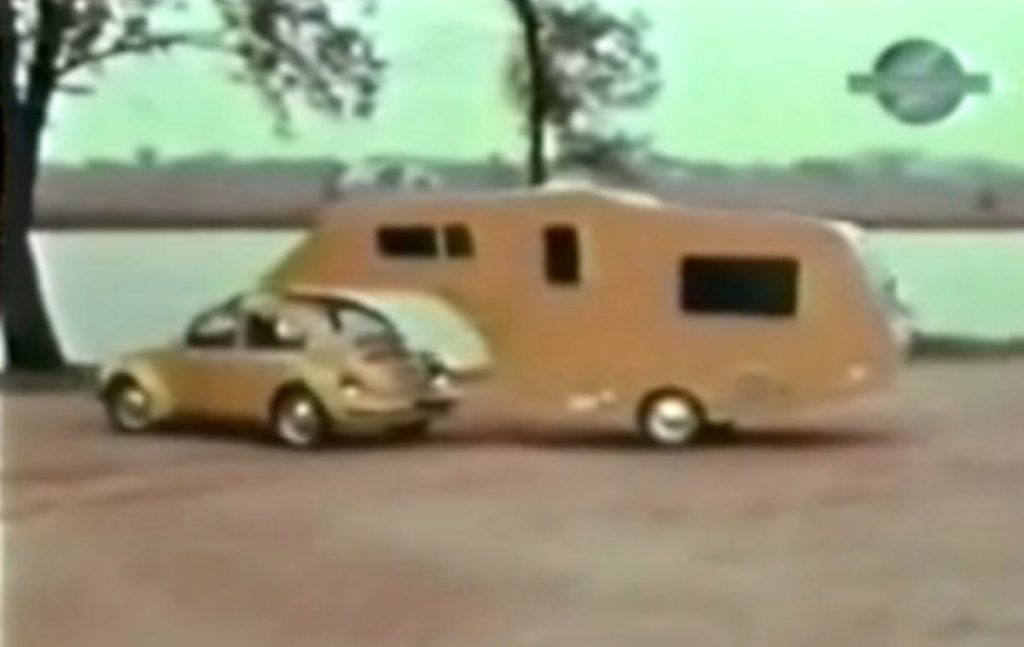 And Finally... The 1974 fifth wheel caravan you can tow with a VW Beetle
